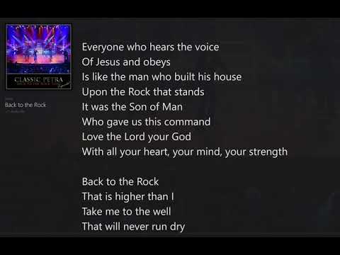 Back To The Rock Lyrics - Petra - Zion Lyrics