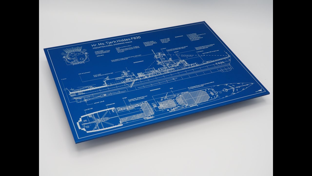 Blauwdrukken van marineschepen
