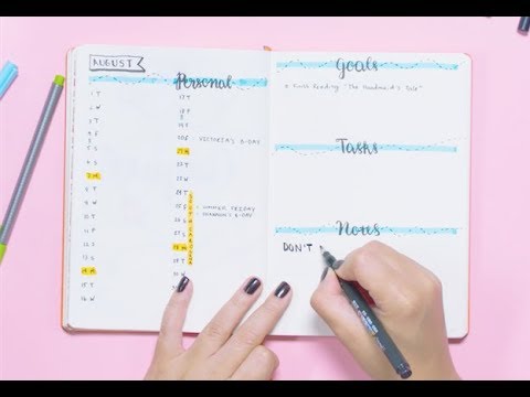 How to Set Up Your Month in Your Bullet Journal