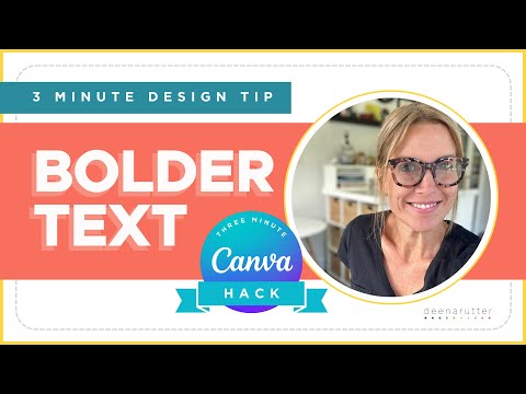 Canva Hack for Bold Text