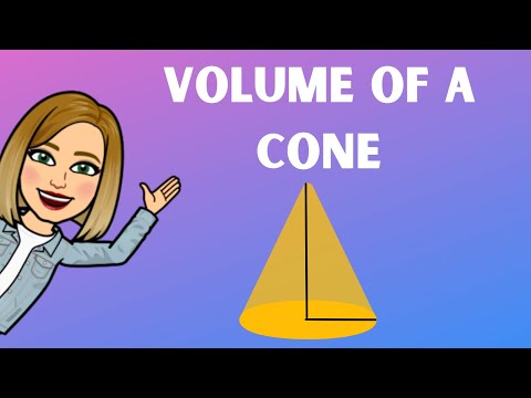 Volume of a Cone Example Problems