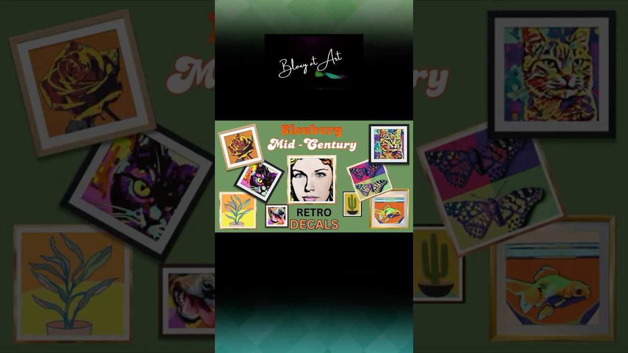 RETRO bloxburg decal codes - 2024 bloxburg update