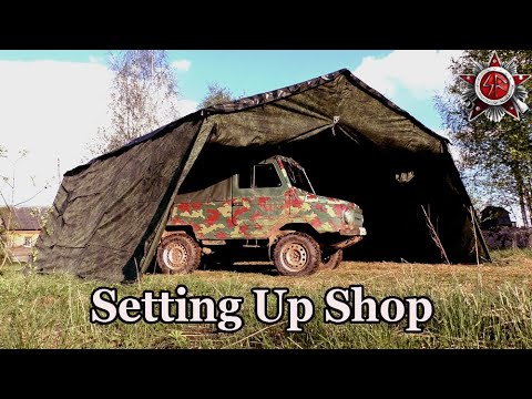 Workshop In 30 Man Army Tent - PF Bereg 30M1