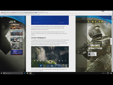 PS4 SYSTEM UPDATE 4.50 WHATS NEW? (EXTERNAL HDD SUPPORT, CUSTOM WALLPAPERS, AND MORE!)