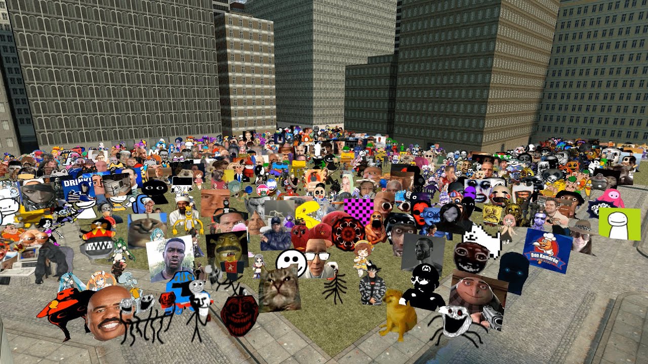 Spawned all the Nextbots in Gmod / 830 Nextbots (2D) █ Garry's Mod – mods █