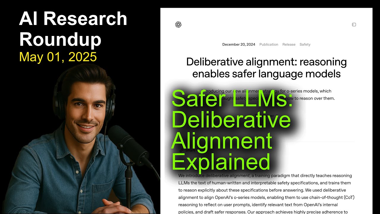 Safer LLMs: Deliberative Alignment Explained