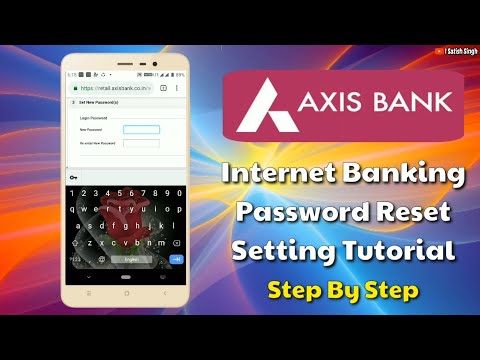 How To reset password of Axis Internet Banking | Axis Internet Banking Ka Password Reset kaise Kare