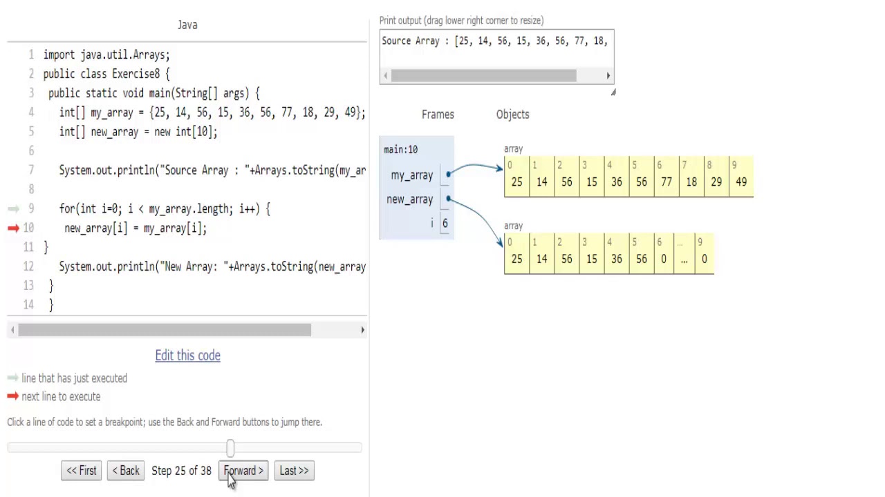 w3resource.com: Java Array Exercise-8