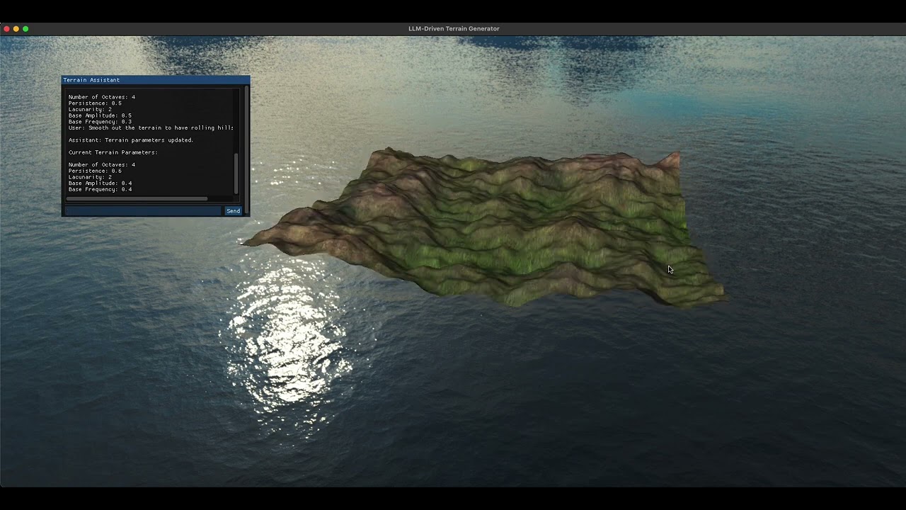 LLM-Driven Procedural Terrain Generator