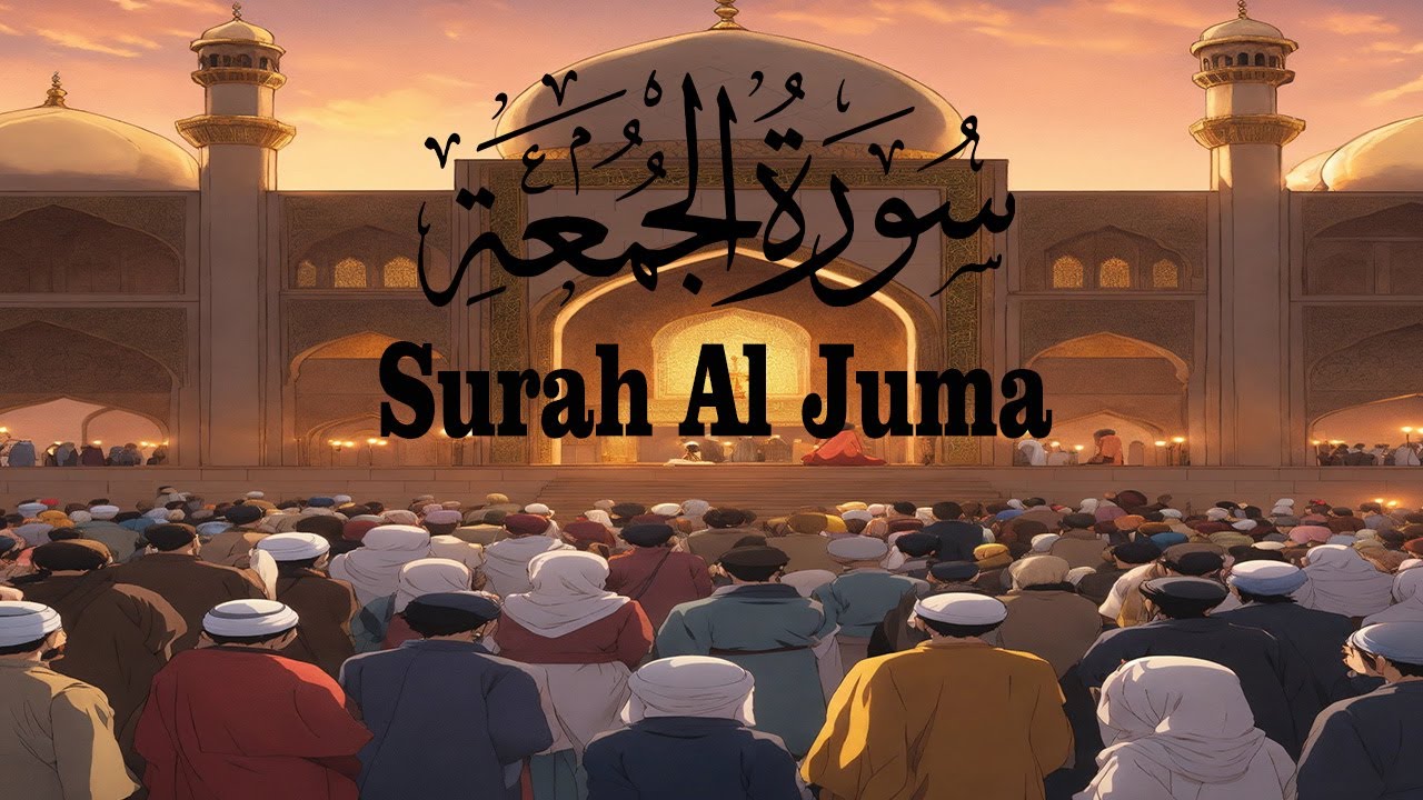 Surah Al Jumu ah Friday Beautiful VOICE Full With Arabic Text 62