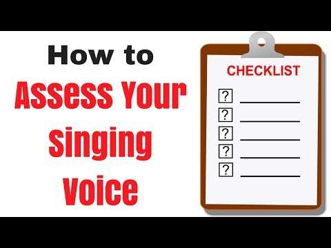 HOW TO ASSESS YOUR VOCAL SKILLS (Lesson 2): Self-Assessment (Self ...