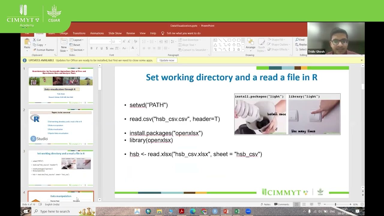 Data visualization through R Lecture + Hands on