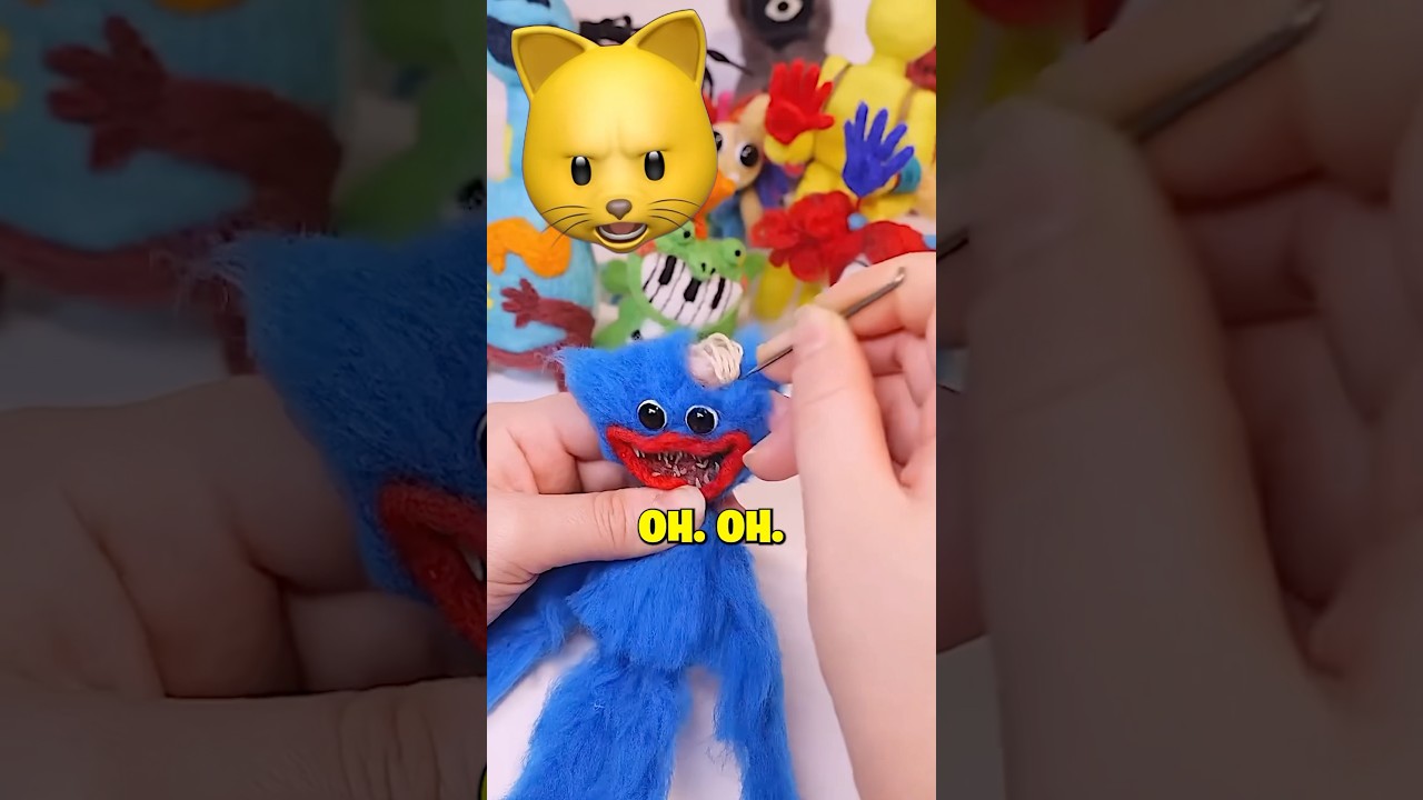 Injured HUGGY WUGGY But It's NEEDLE ART?! (Poppy Playtime Chapter 4)