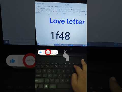 love letter Emoji in ms word with code #shortsvideo #msword @diigitaltoolbox