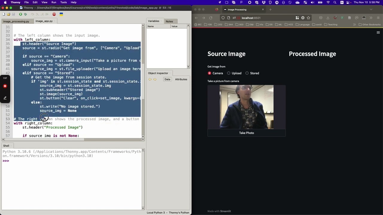 Streamlit Image App Overview