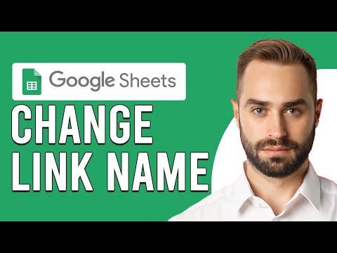 How To Change Google Sheets Link Name (How To Edit/Rename Google Sheets Link)