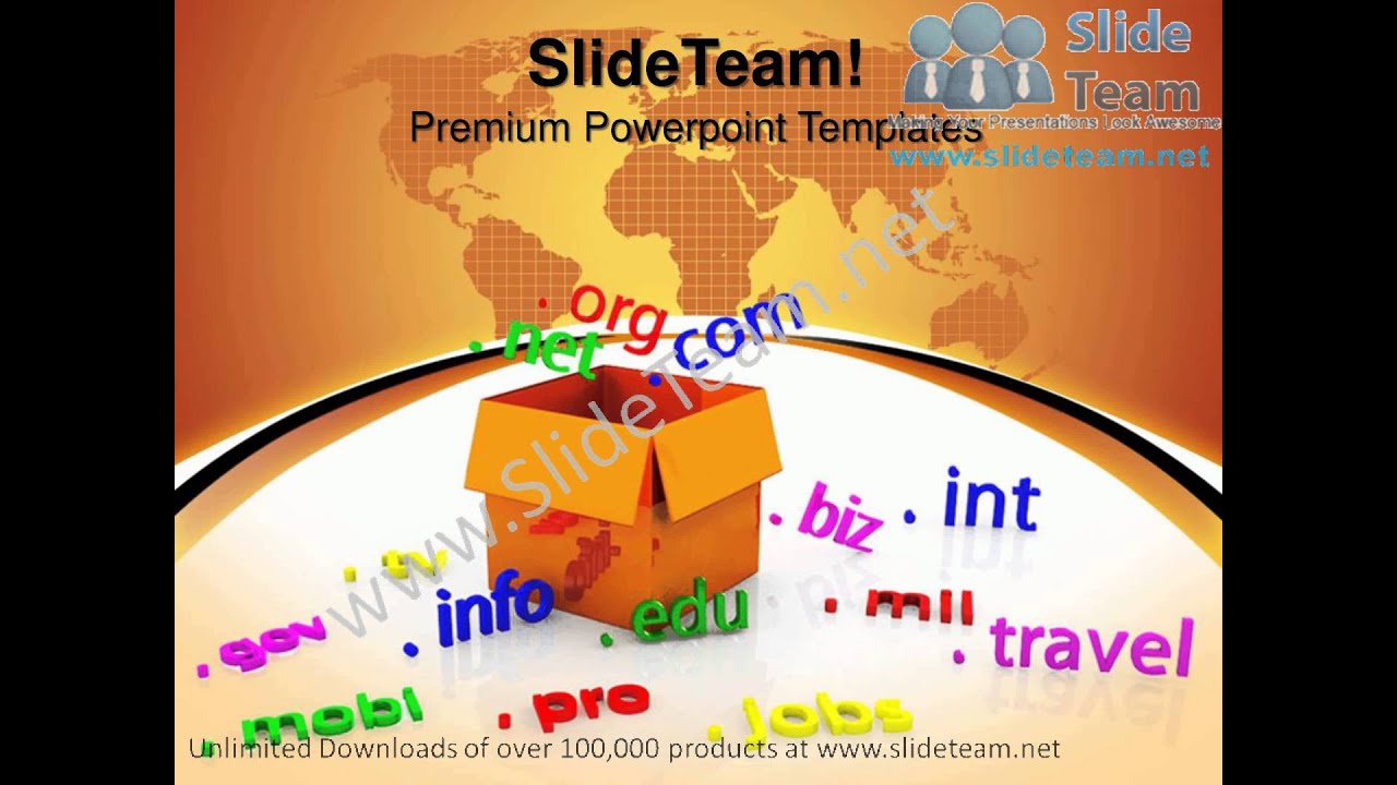 Domains Networking Business Communication PowerPoint Templates ppt Themes 0812 Slides Backgrounds