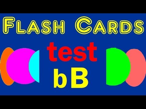 Flash Cards TEST - words starting with the letter B