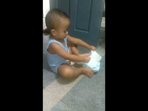 First time wearing diaper