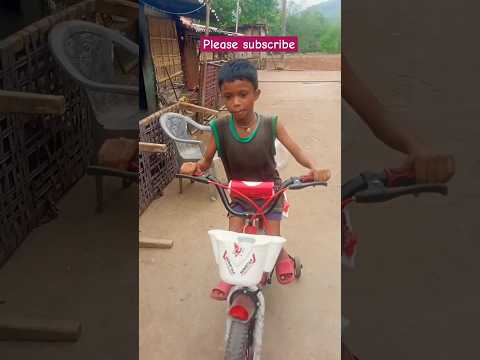funny words boy with cycle#villageviews #trenidingonshorts
