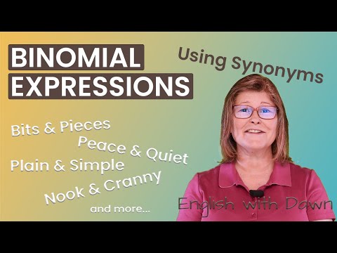 Binomial Expressions Using Synonyms