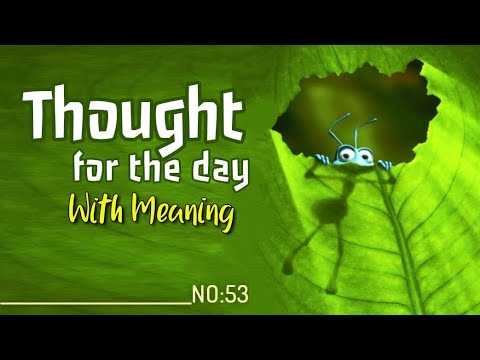 Thought for the Day in English with Meaning | Daily Thoughts | Thought of the Day | Daily Quotes