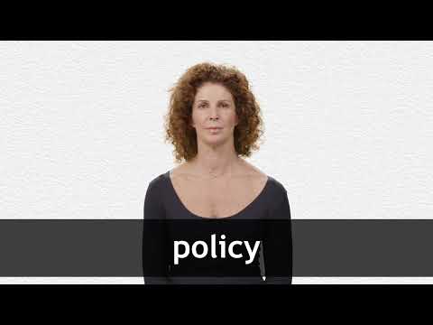 How to pronounce POLICY in American English