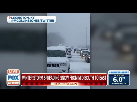 Kentucky I-75 Standstill During Winter Weather