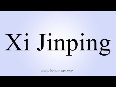 How to Say Xi Jinping