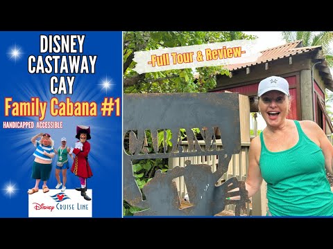Castaway Cay HANDICAPPED ACCESSIBLE Cabana #1 Family Beach Disney Cruise Line Fantasy Concierge Tour