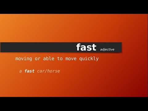 fast , Meaning of fast , Definition of fast , Pronunciation of fast