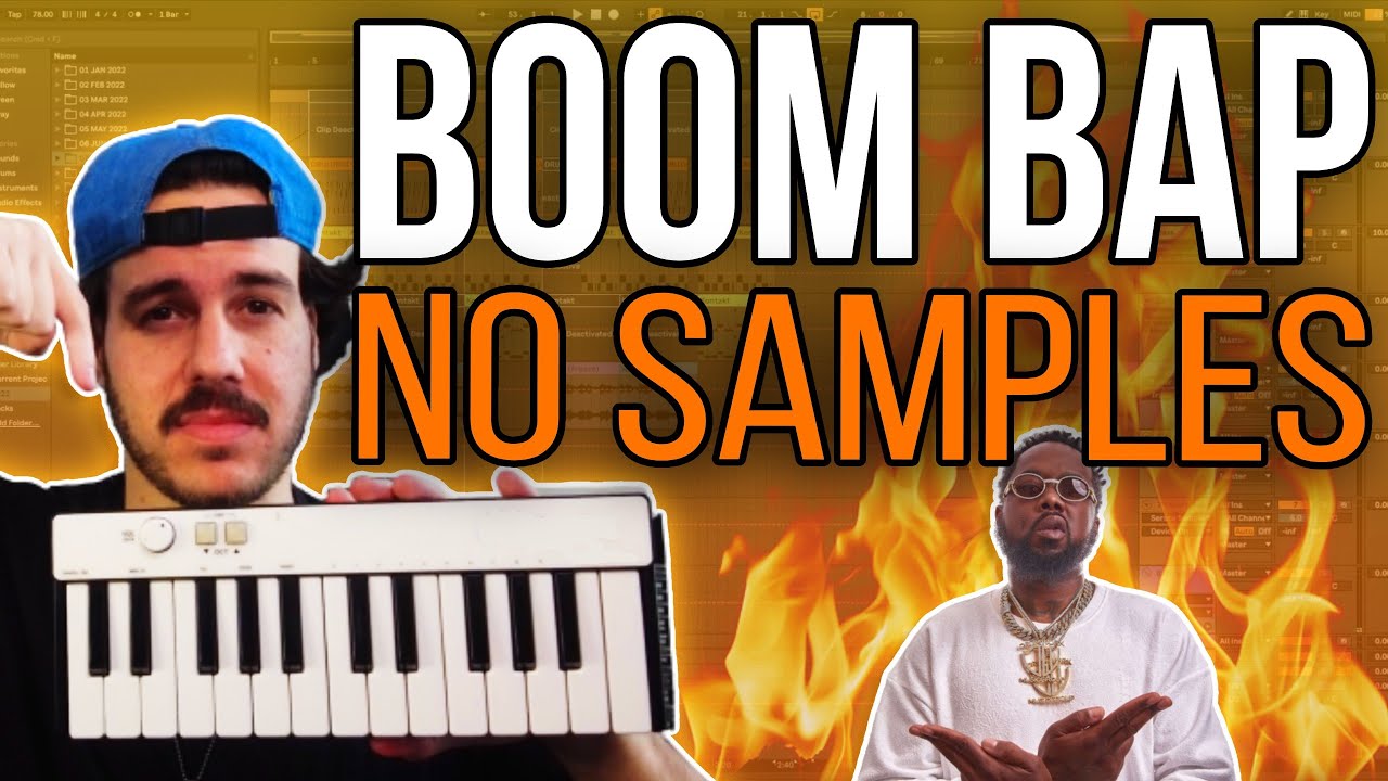 How To Make Boom Bap Beats NO SAMPLES! *Grimy* - Ableton Tutorial *2022*