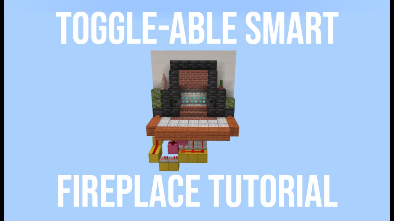 Toggle-able Smart Fireplace - Redstone Tutorial Minecraft BE