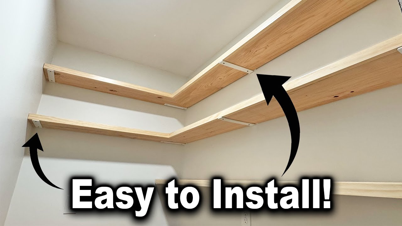 How to Install Goovilla Floating Shelf Brackets | Super Strong!