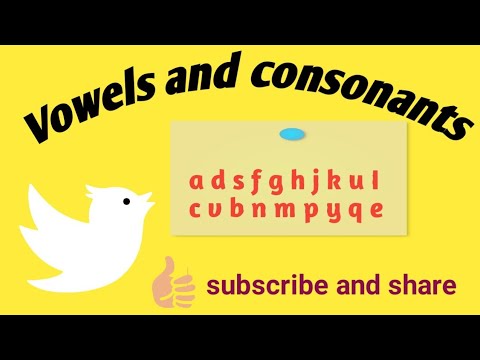 Vowels and consonants। How many vowels are there in English alphabet ?