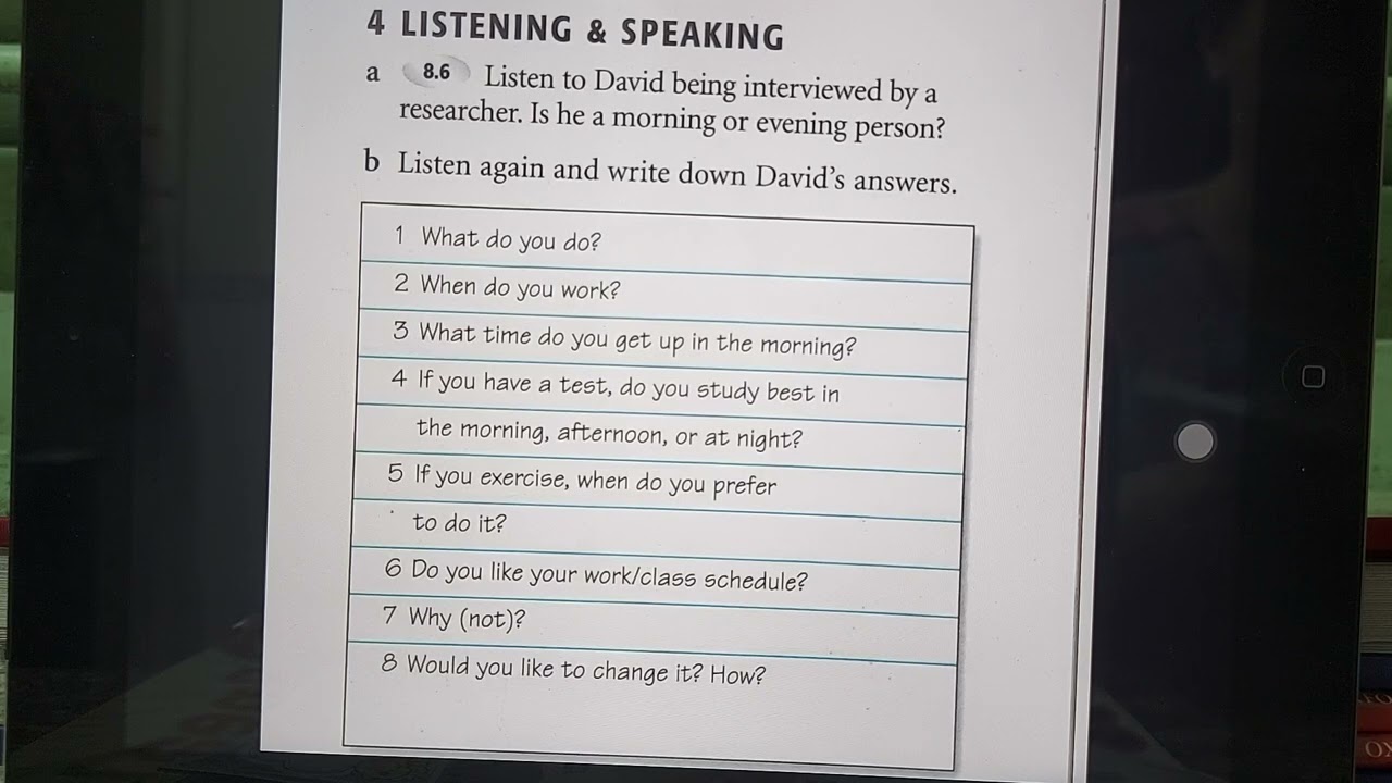 8.6-8.7/Unit 8C/American English file 2