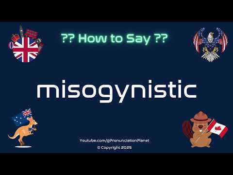 🚫👩⚖️ How to Pronounce misogynistic? (CORRECTLY) | Pronunciation Planet