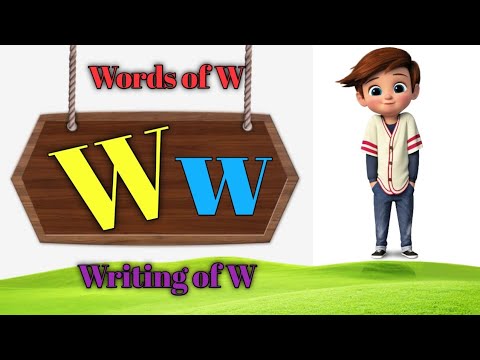 English W | words of w | words that start with w | writing of w | w vocabulary | english alphabet |