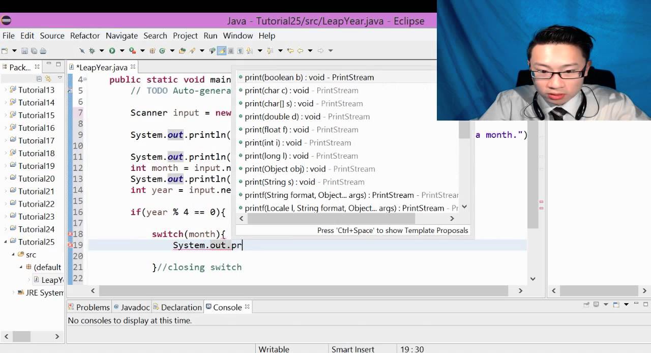 Dickson's Java101 Tutorial 25 - Leap Year