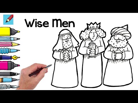 How to draw the Three Wise Men – Nativity part 2 – Shoo Rayner