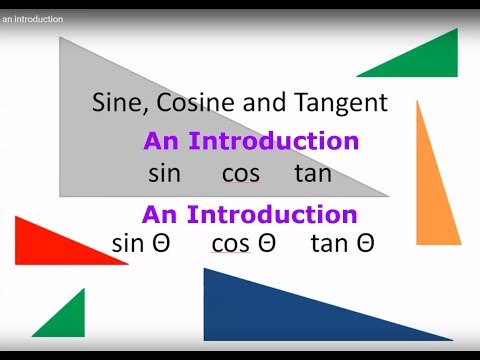 sin cos tan an introduction
