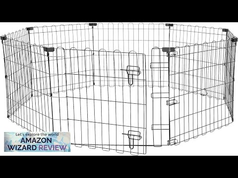 Amazon Basics Octagonal Foldable Metal Exercise Pet Play Pen for Dogs Review