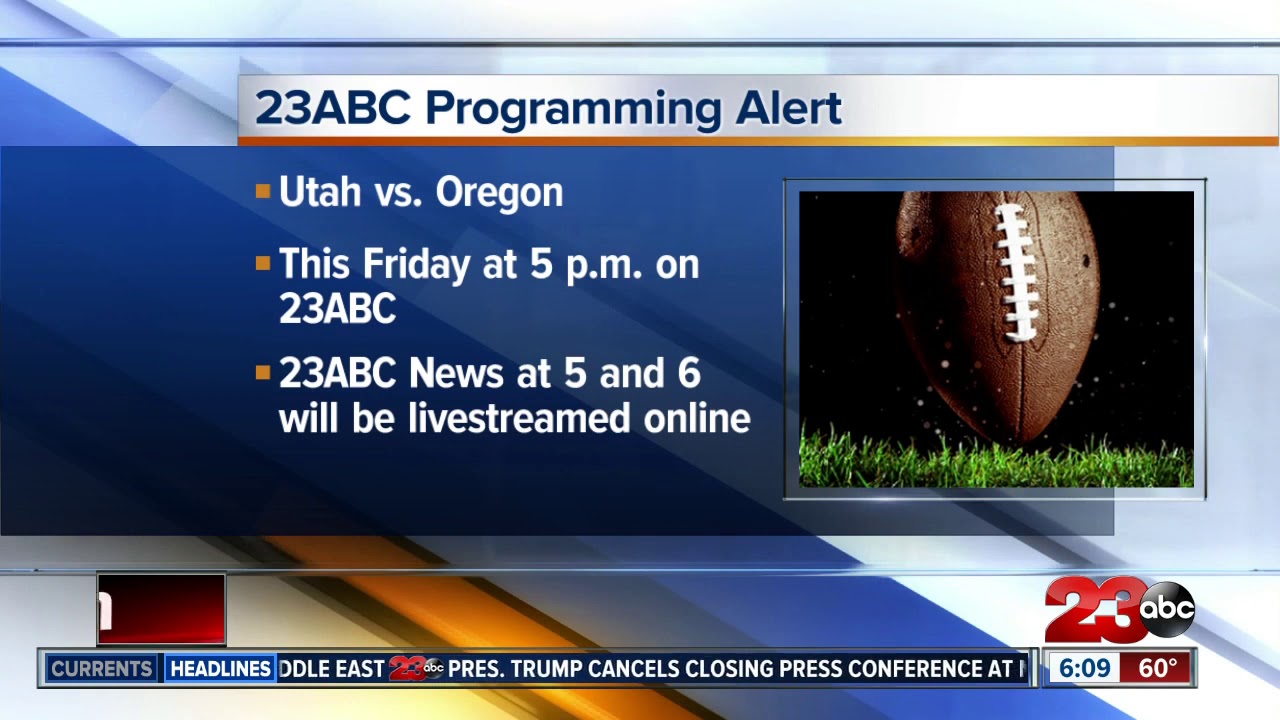 Programming note for Friday
