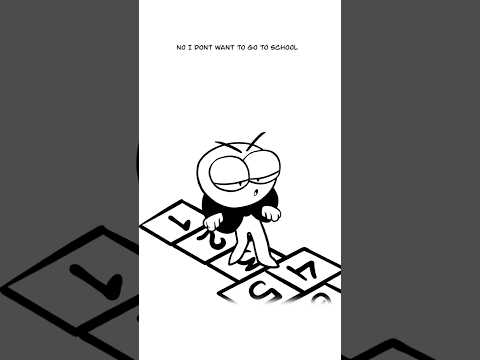 I Don’t Want To Go To School 😤 (Animation Meme) #shorts