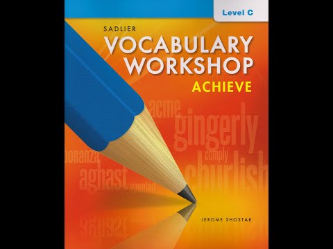 Vocabulary Workshop level C unit 9