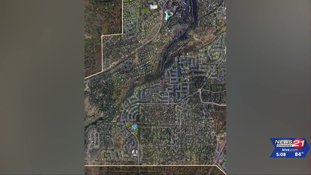 Bend in Google's new tree-canopy mapping tool