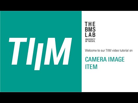 BMSLab TIIM - Video 13 - Camera Image Item