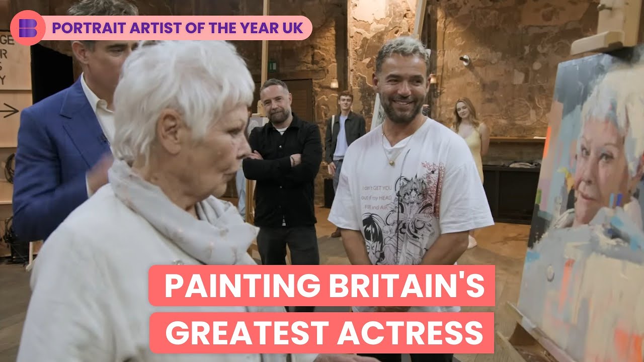 Nine Portrait Champions Paint Judi Dench Live