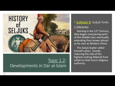 Topic 1.2 - Developments in Dar-al-Islam