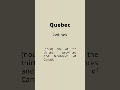 How to pronounce Quebec || Pronunciation and meaning